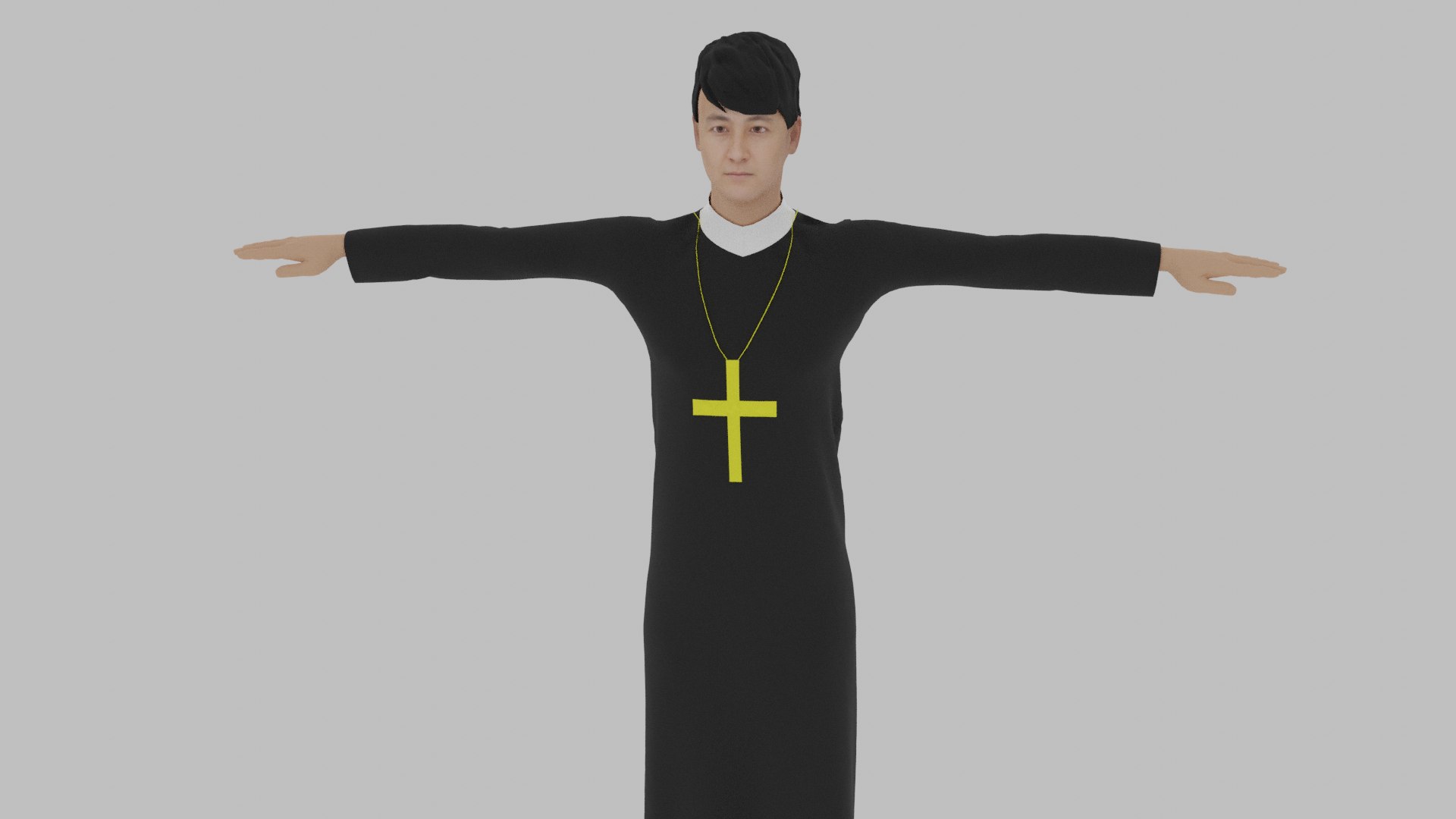 3D Priest Model - TurboSquid 2021612
