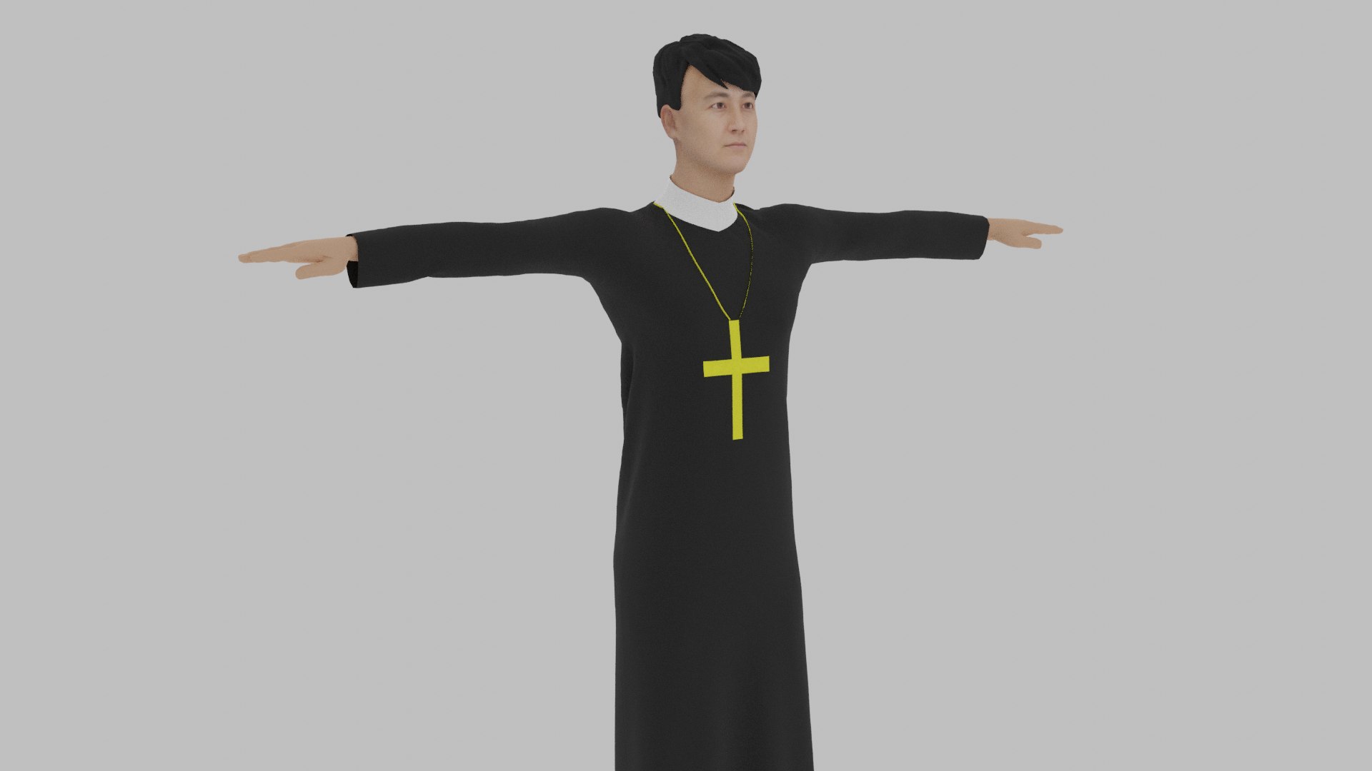 3D Priest Model - TurboSquid 2021612