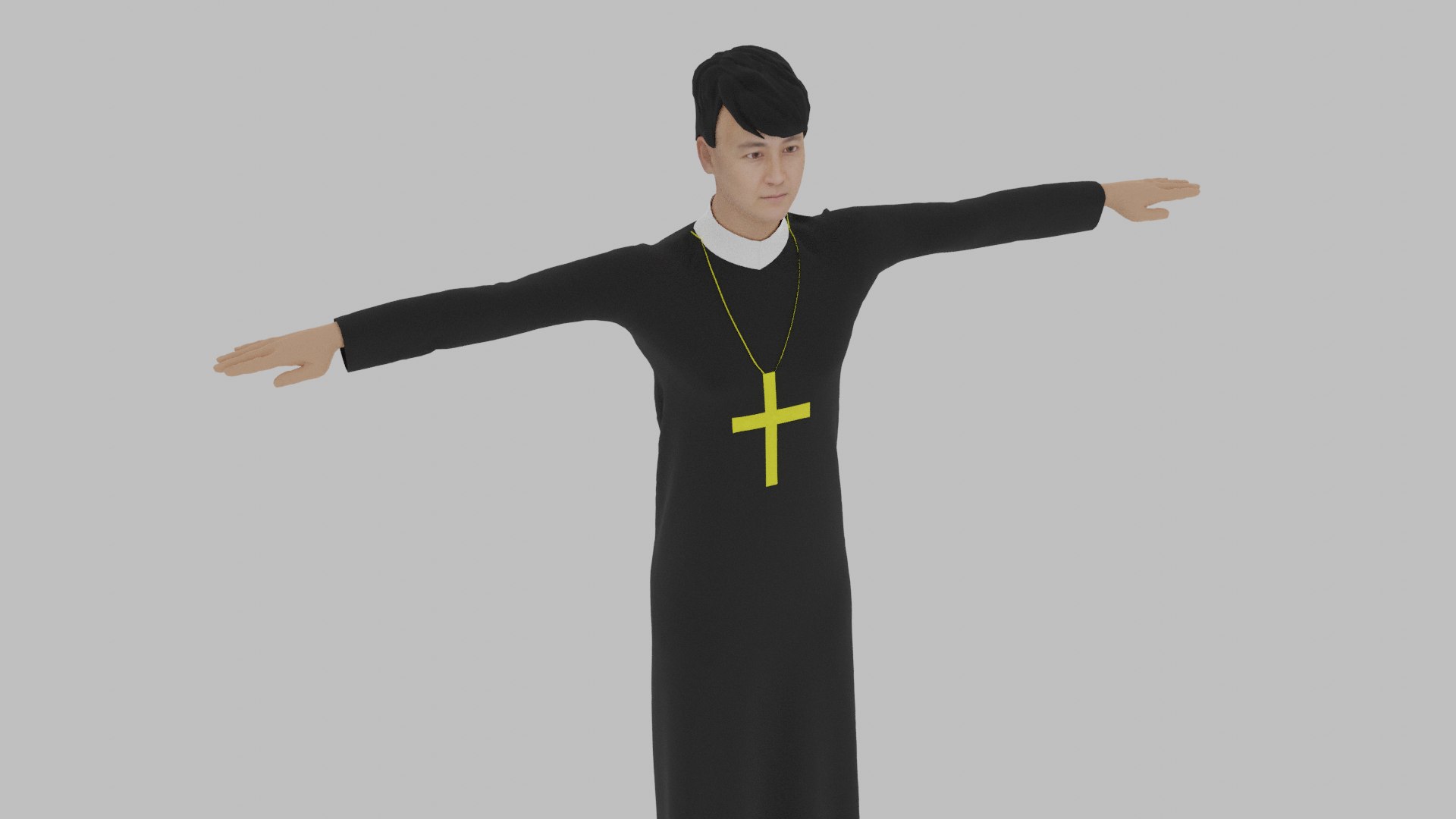 3D Priest Model - TurboSquid 2021612