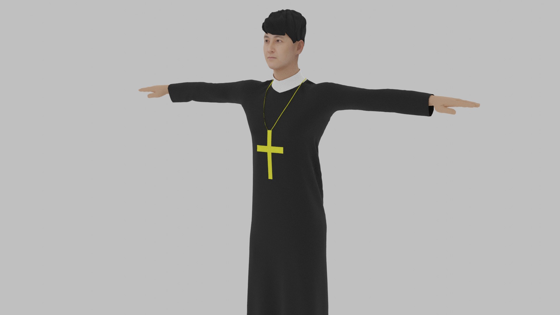 3D Priest Model - TurboSquid 2021612