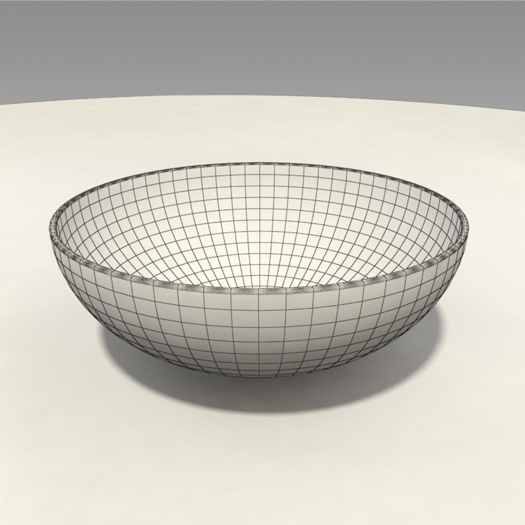 Simple White Bowl 3D Model - TurboSquid 1366139