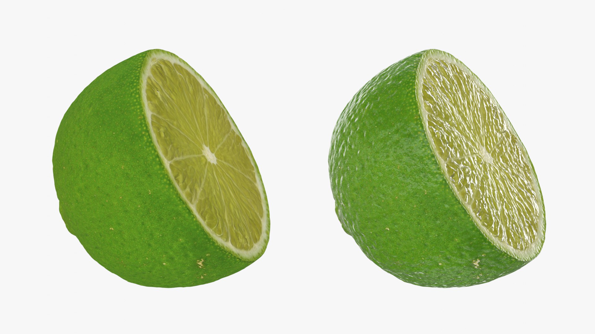3D Half Lime - TurboSquid 2419143