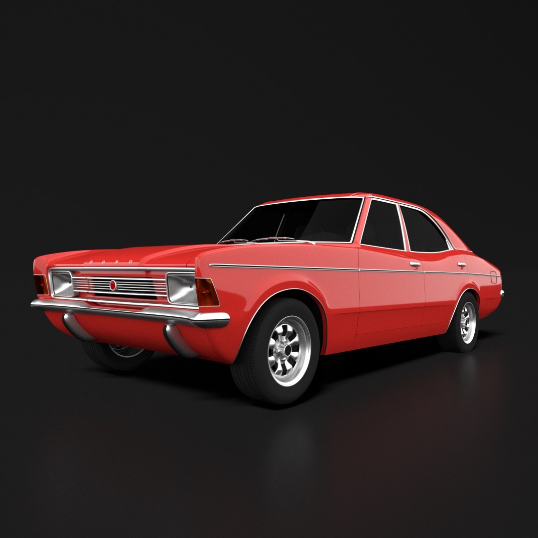 Ford Cortina TC Mark III Model - TurboSquid 2329261