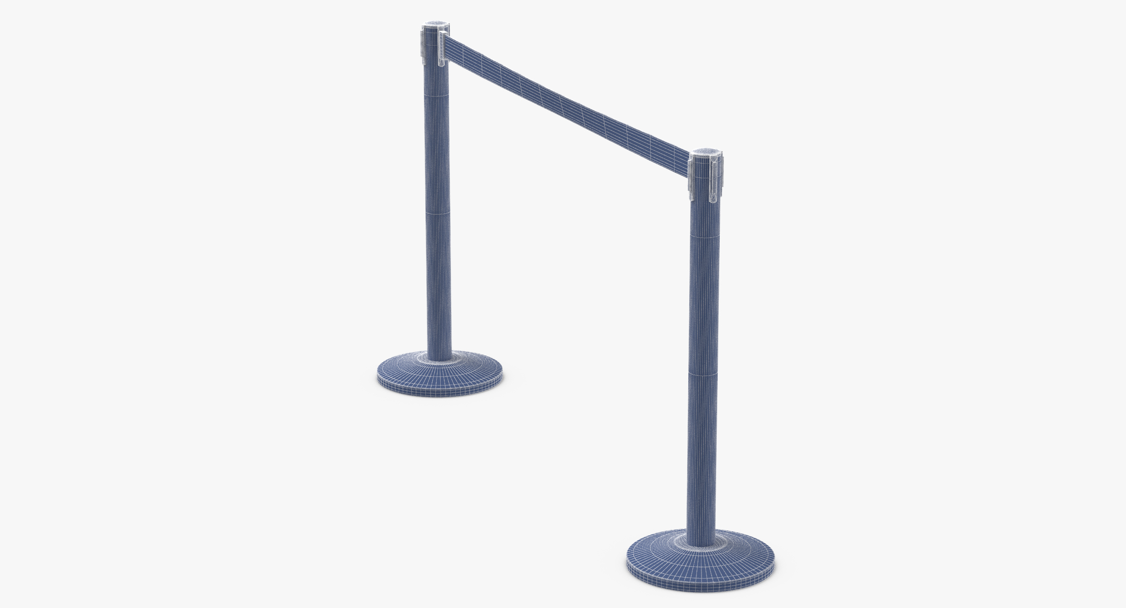 3D airport stanchions black long model | 1145172 | TurboSquid