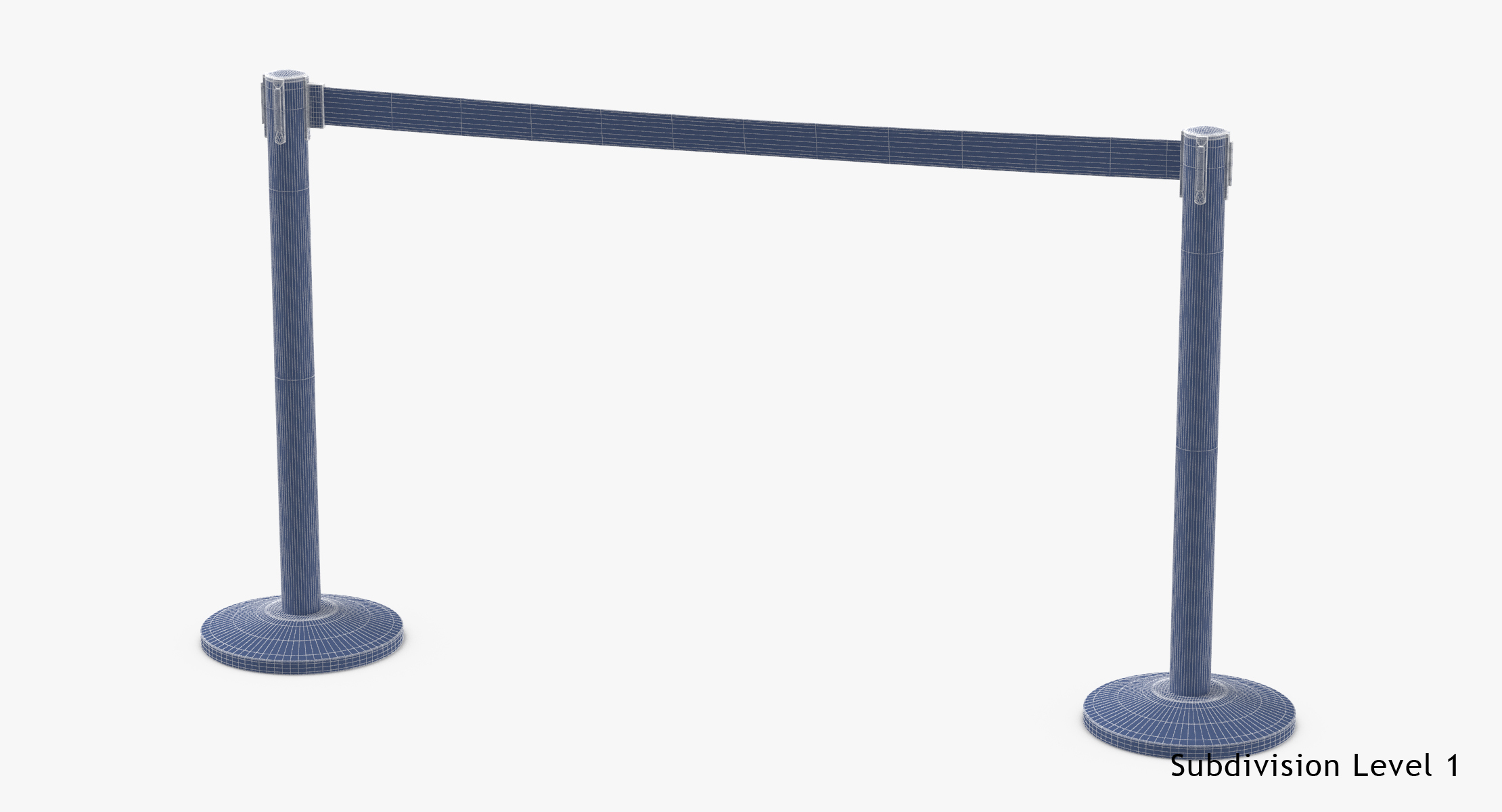 3D airport stanchions black long model | 1145172 | TurboSquid