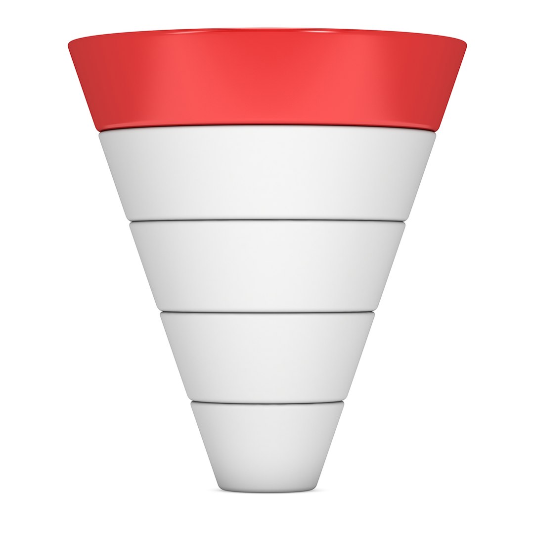 Marketing Funnel Sales Diagram 3D Model - TurboSquid 1636225