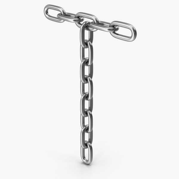 modelo 3d Chain Letter T - TurboSquid 2024708
