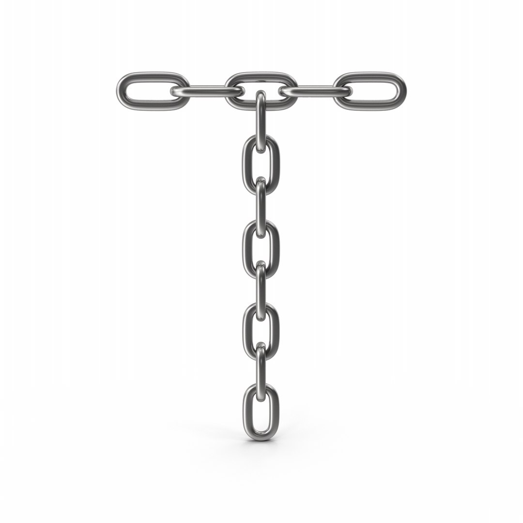 Chain Letter T 3D - TurboSquid 2024708