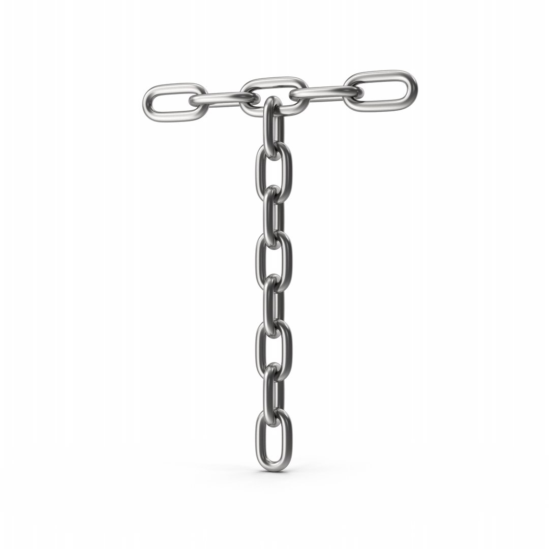 Chain Letter T 3D - TurboSquid 2024708