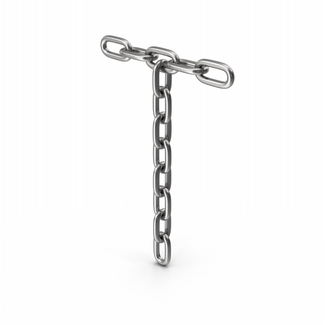 Chain Letter T 3D - TurboSquid 2024708