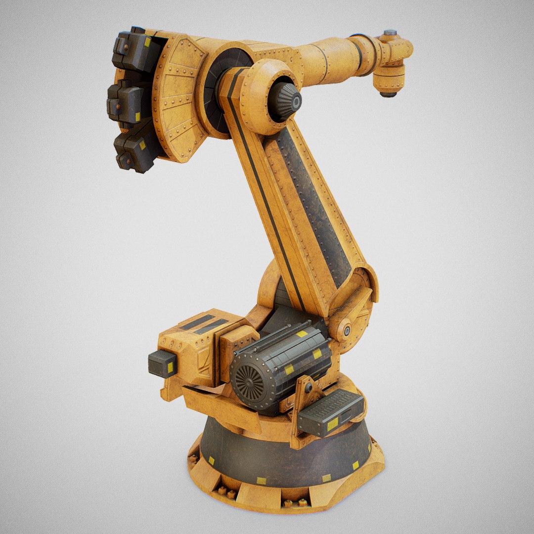 Industrial Robotic Arm Bot 3D Model - TurboSquid 1419395
