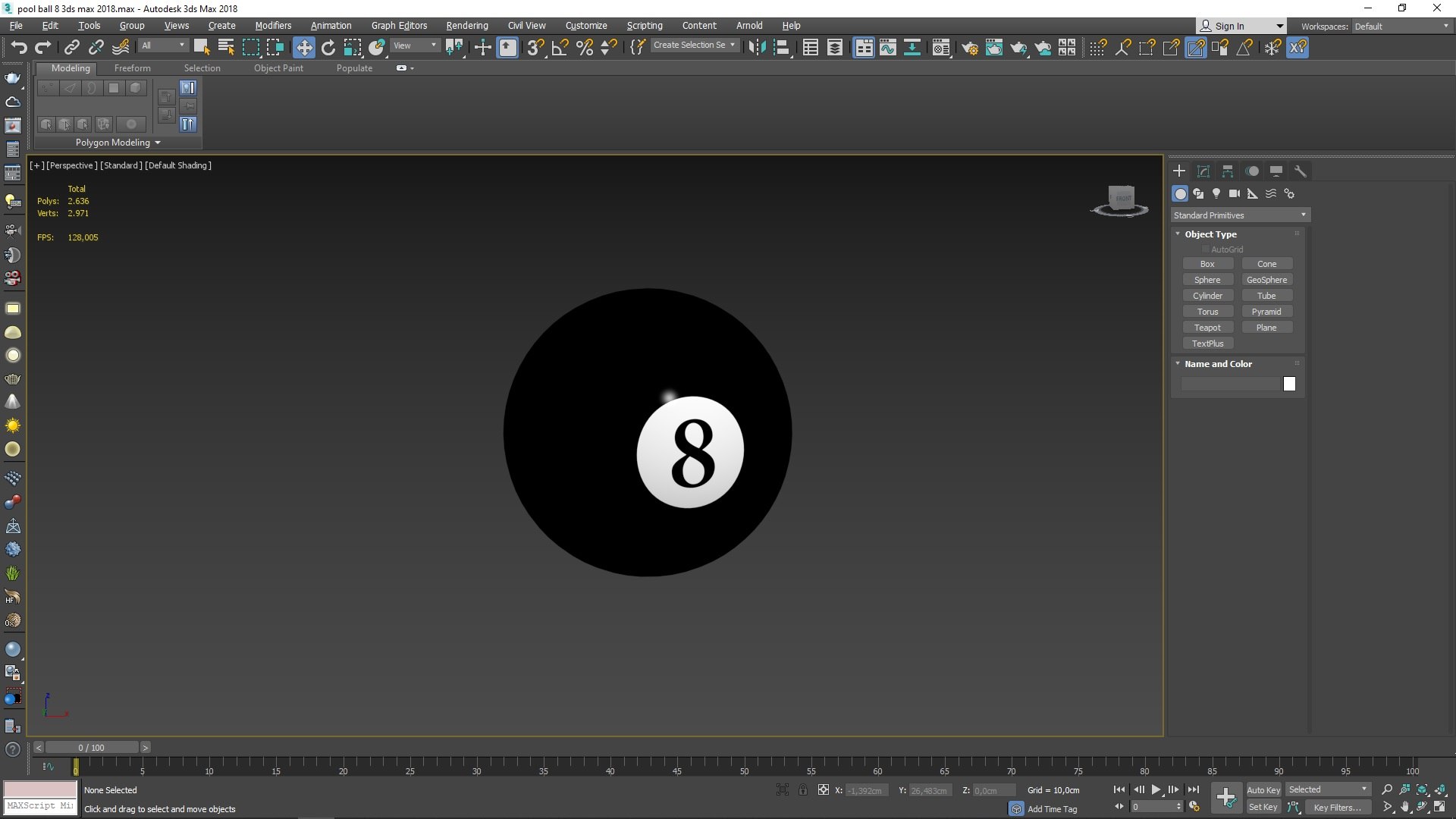 3D model pool ball 8 billiard ball American - TurboSquid 1924967