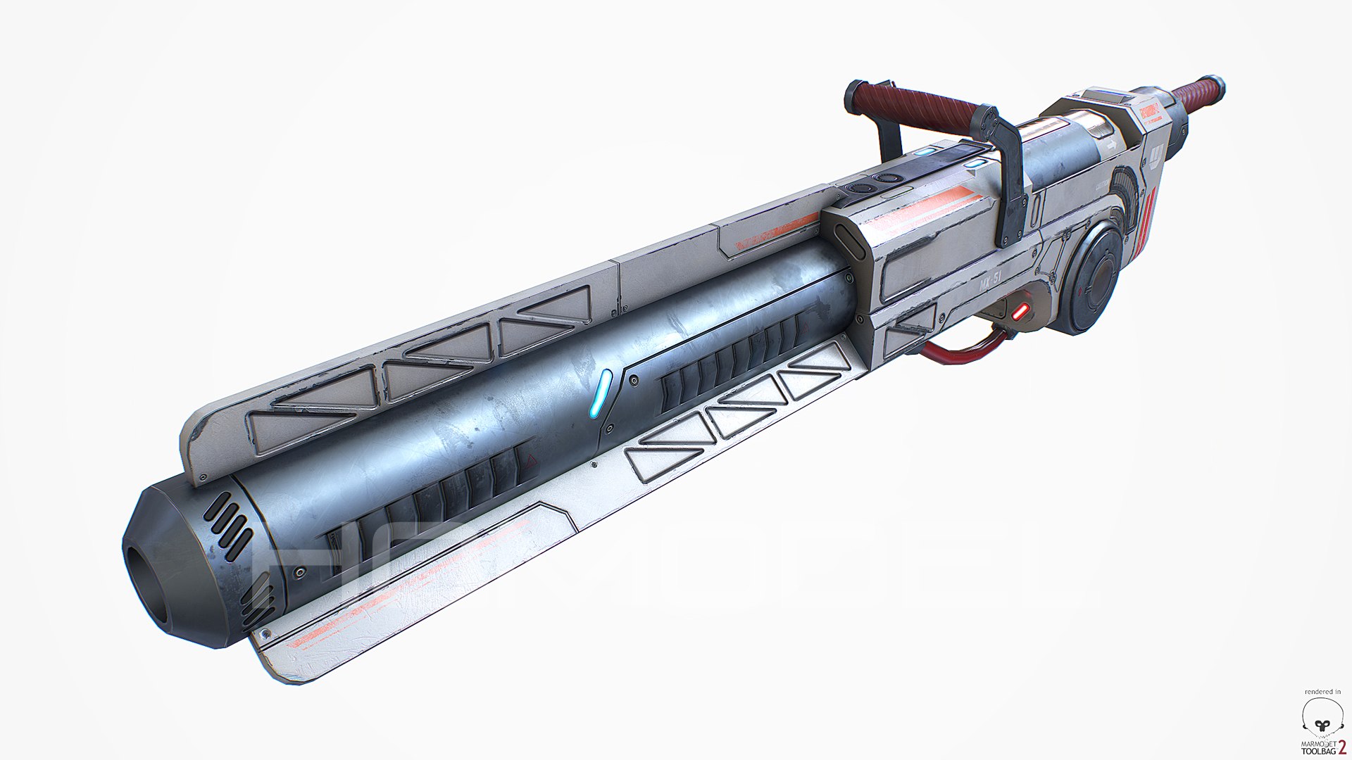 3d Laser Cannon Gun Pbr