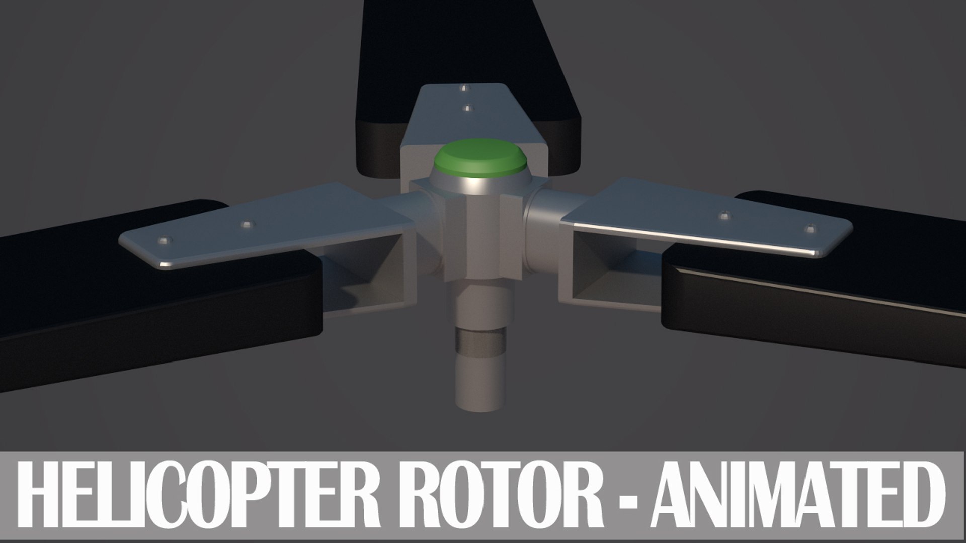 Free Light Helicopter Rotor Animation 3d Model