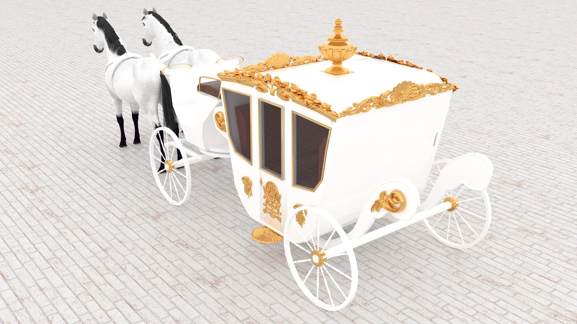 3D Royal Carriage - TurboSquid 1789941