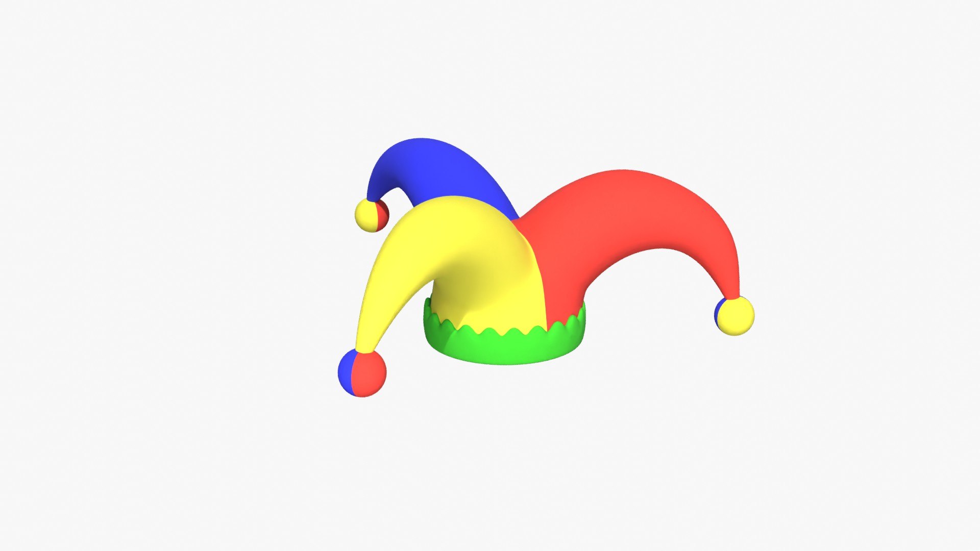 Cartoon Clown Hat 3D - TurboSquid 2239986