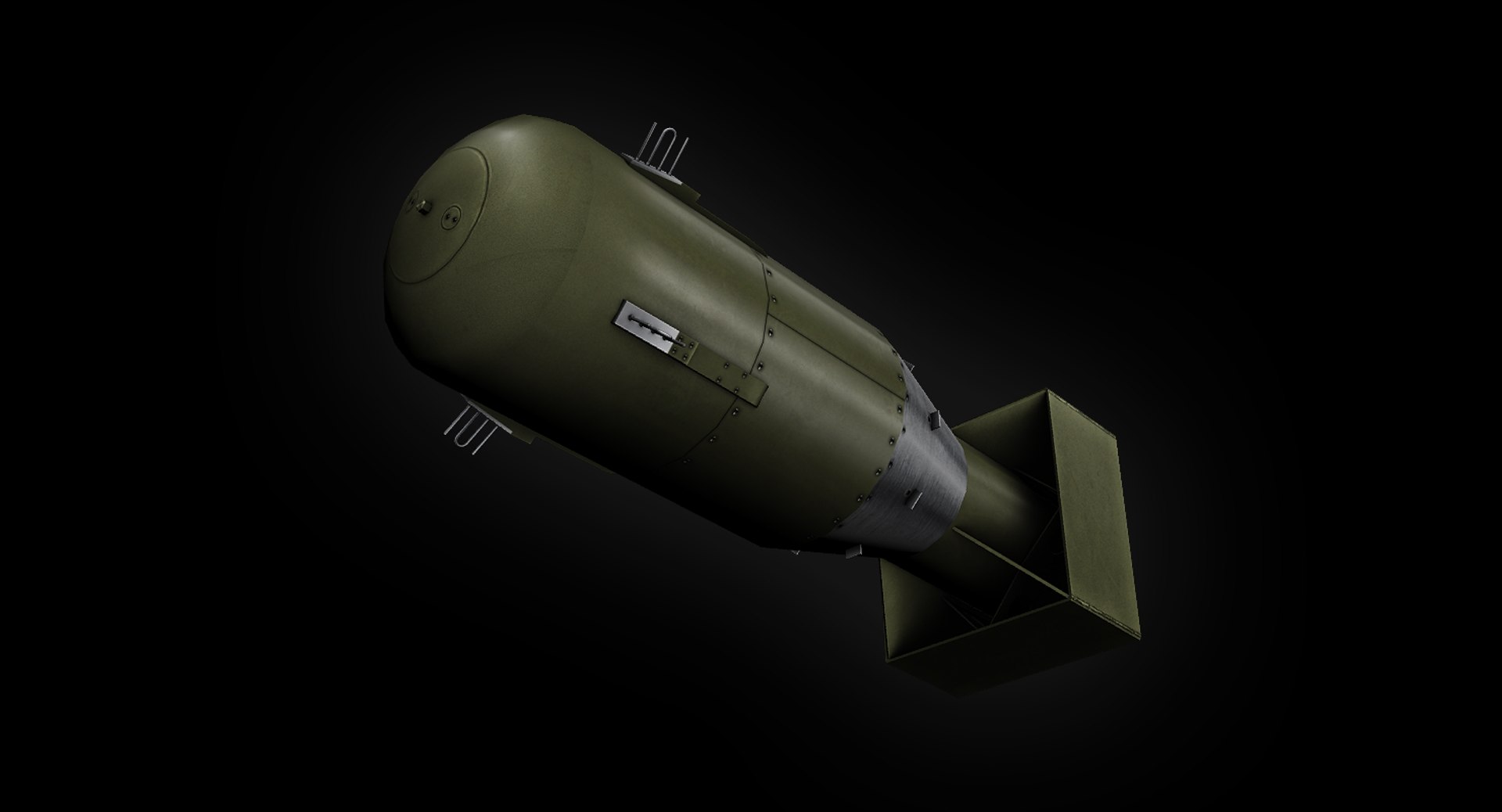 Little Boy Atomic Bomb 3d Max