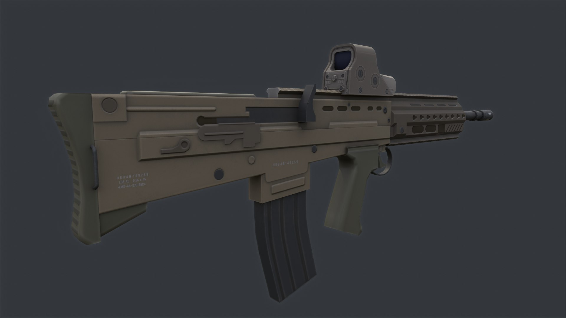 3D L85-A3 Pack Accessories Low-poly Model - TurboSquid 1981009