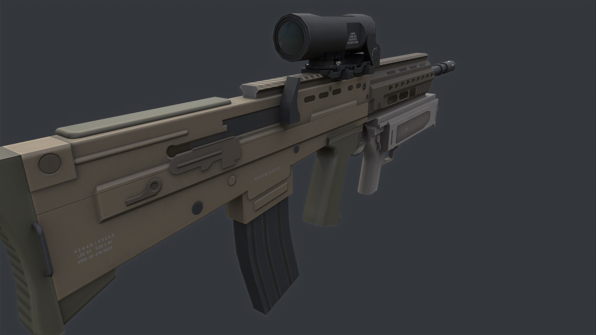 3D L85-A3 Pack Accessories Low-poly Model - TurboSquid 1981009