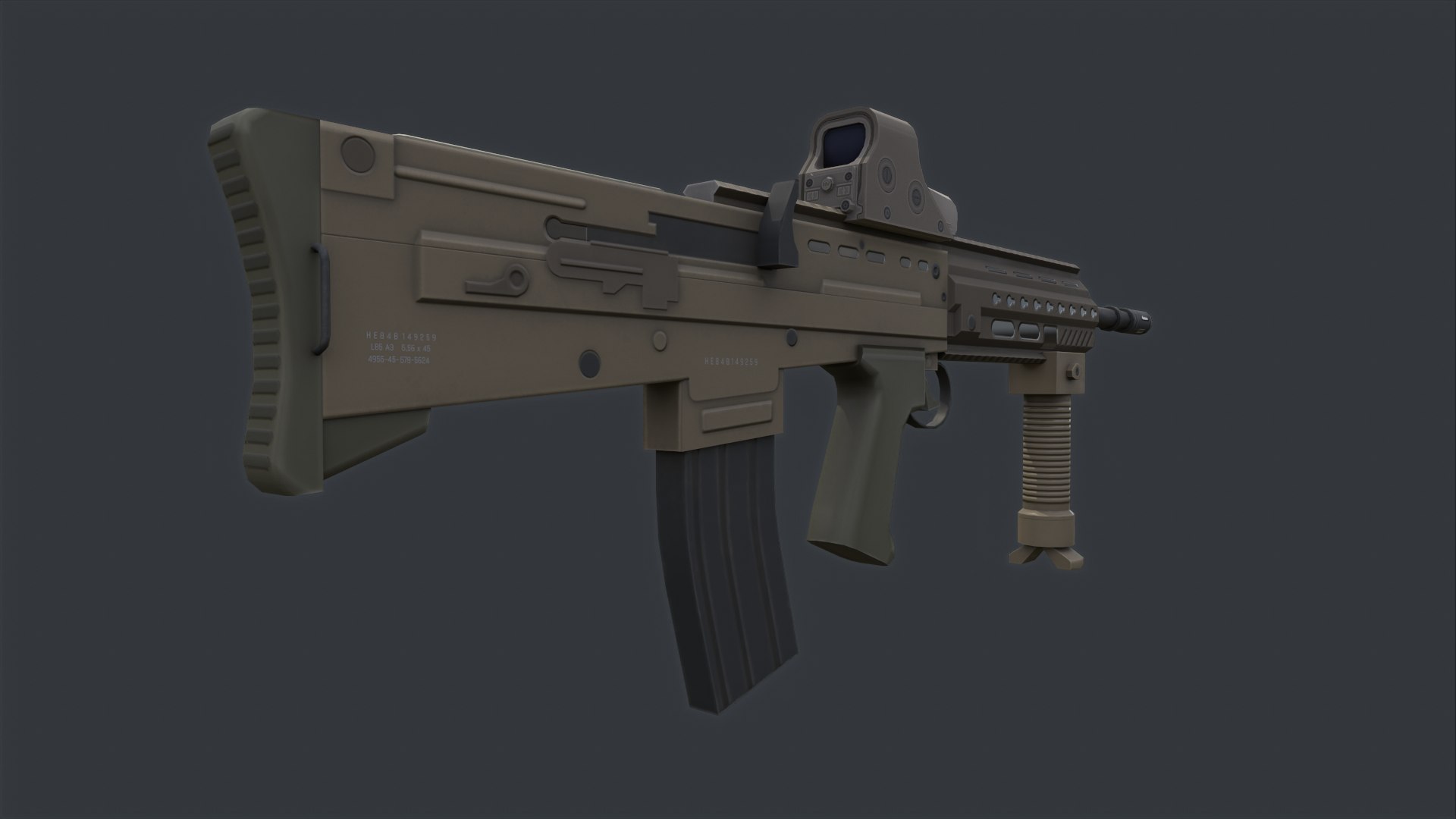 3D L85-A3 Pack Accessories Low-poly Model - TurboSquid 1981009