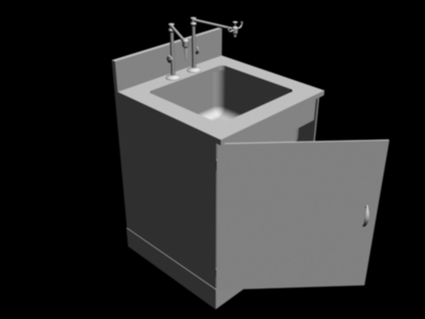 3d scientific science bench props model