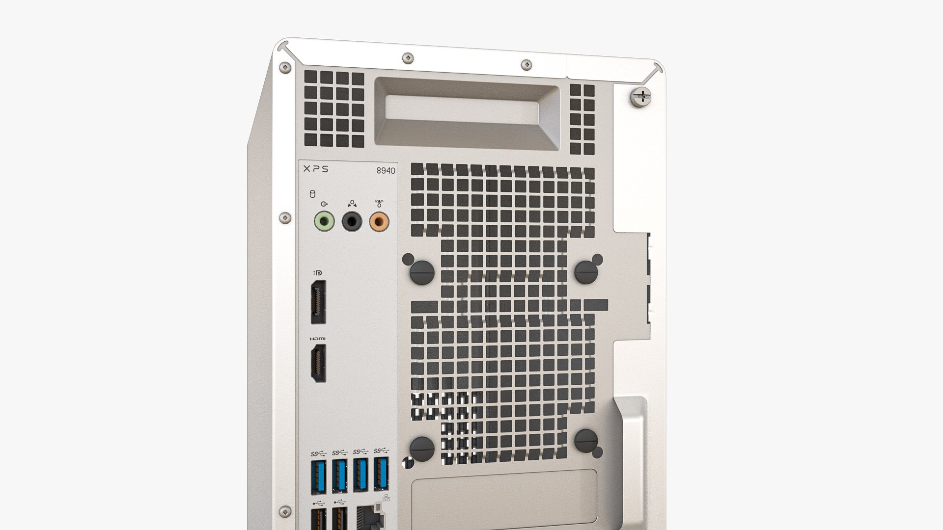 Dell XPS 8940 Desktop With Optical Drive White 3D - TurboSquid 2071115