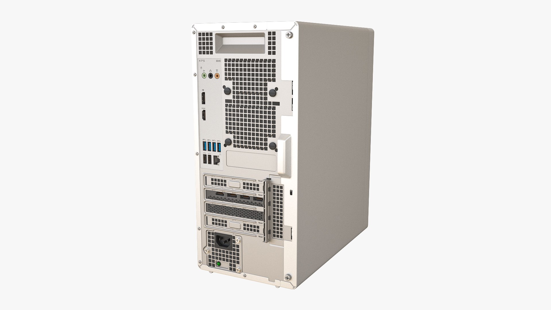 Dell XPS 8940 Desktop With Optical Drive White 3D - TurboSquid 2071115