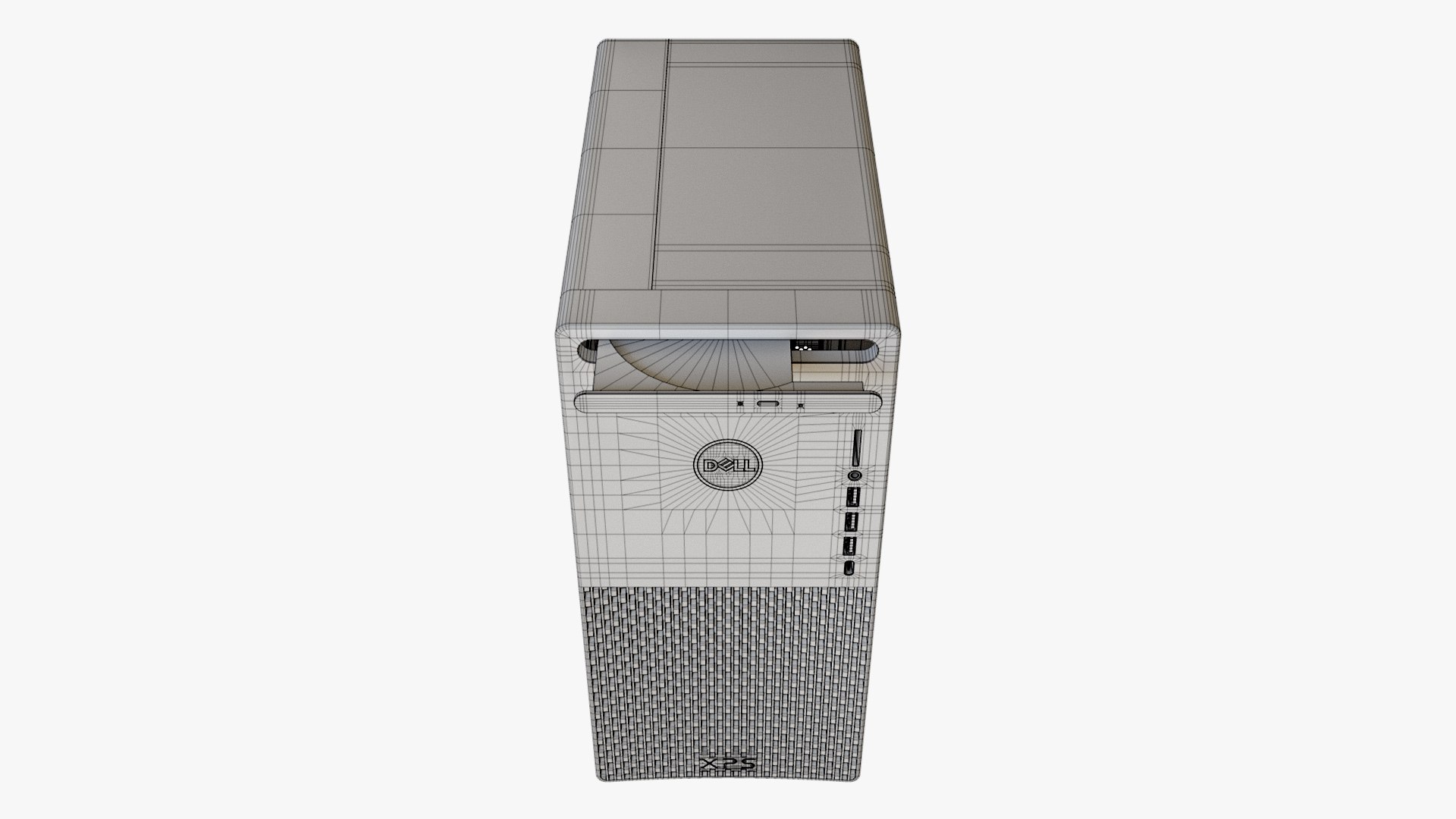 Dell XPS 8940 Desktop With Optical Drive White 3D - TurboSquid 2071115