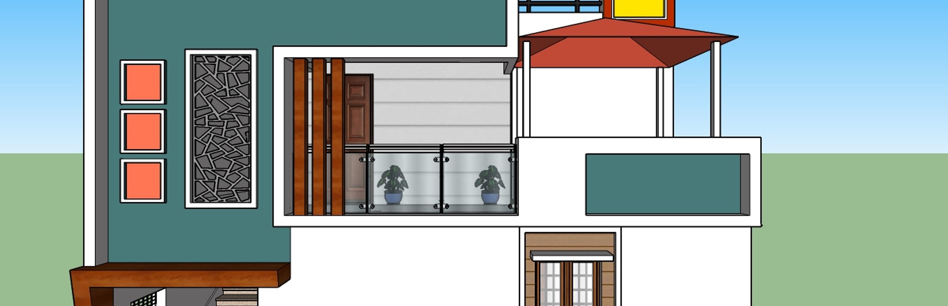 3D Building Elevation Model - TurboSquid 1654894