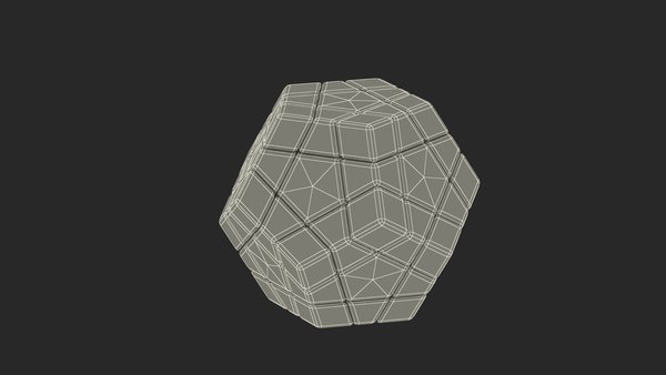 modelo 3d Puzzle Juguete Rubiks Megaminx Colores Aleatorios ...