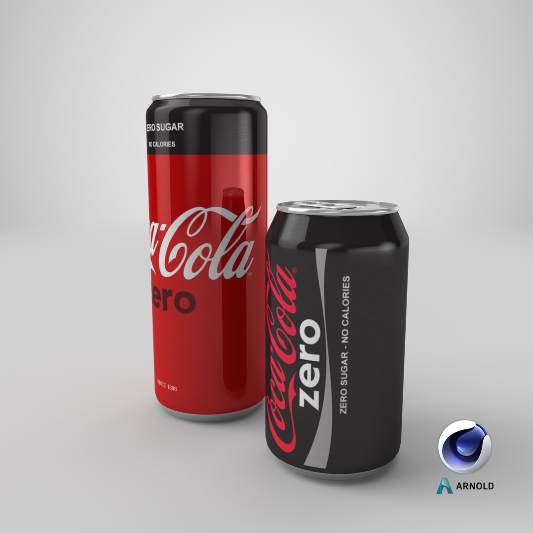 3D Coca Cola Zero Set - TurboSquid 1630150