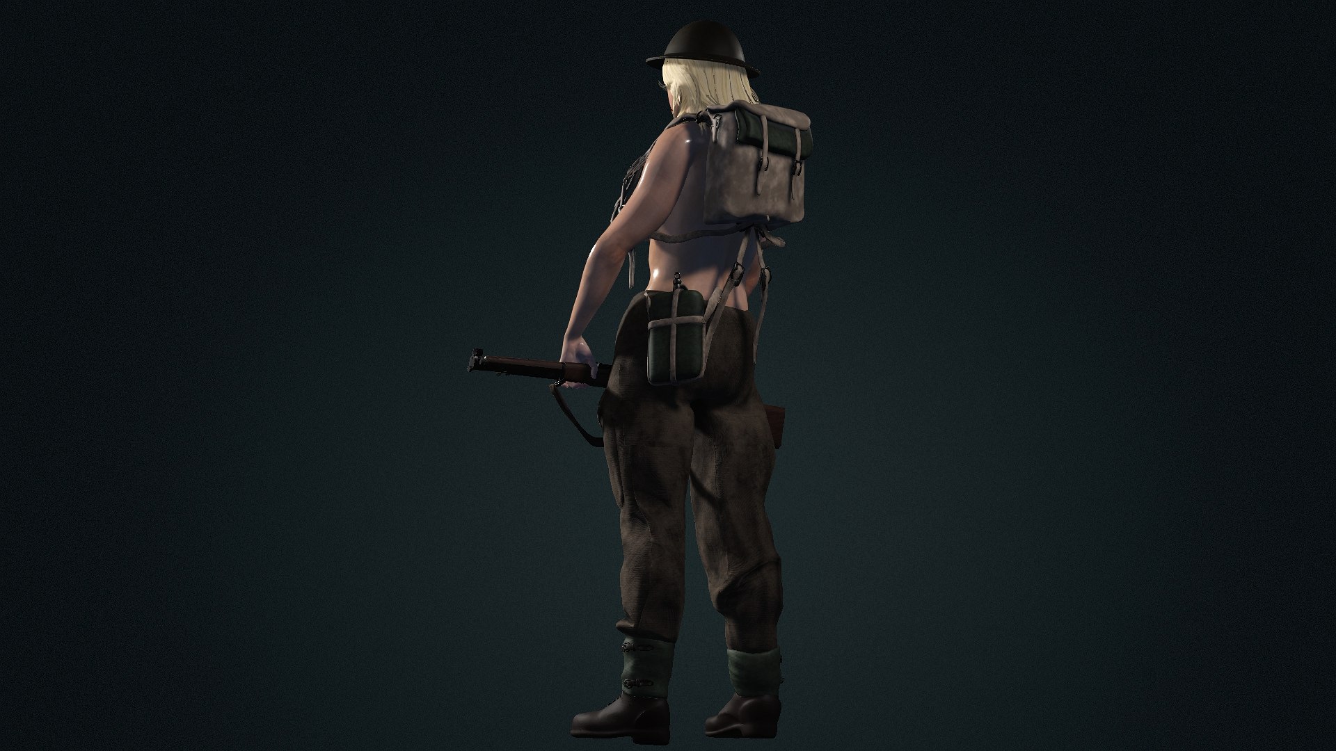 3D World War 2 Female Soldier - TurboSquid 2344511