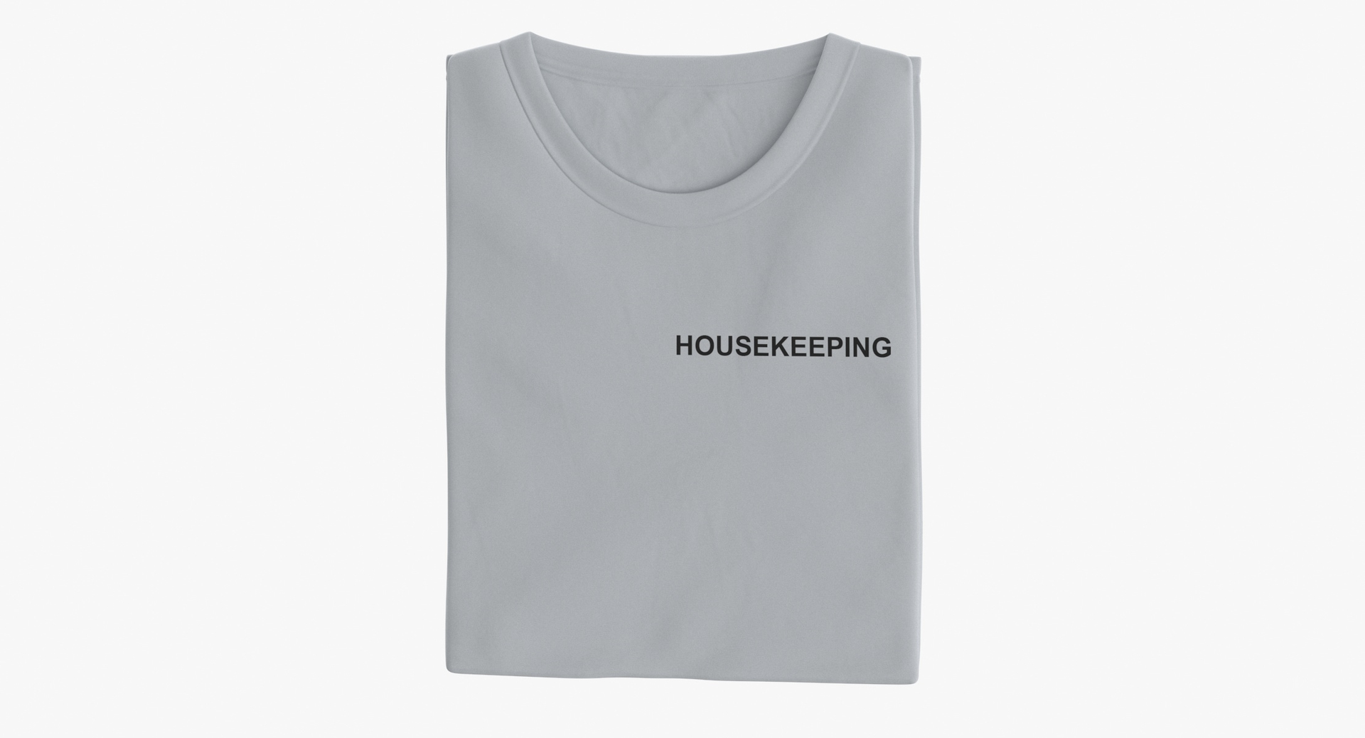 3D Model Female Crew Neck Folded White Housekeeping 01 - TurboSquid 1774885