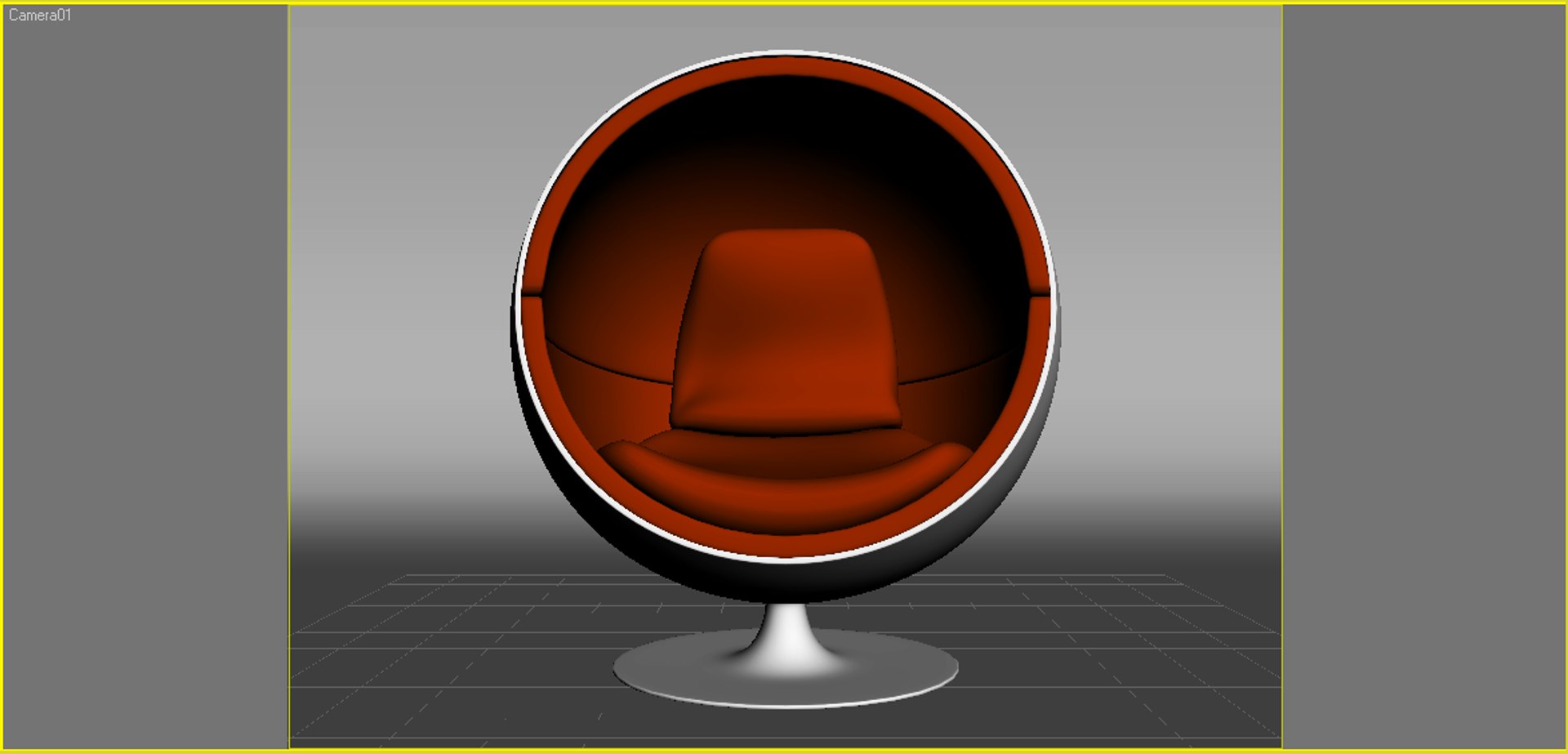 Modern Ball Chair Obj