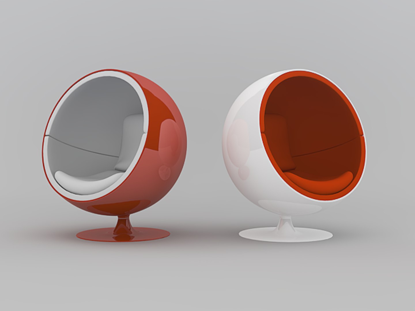 Modern Ball Chair Obj