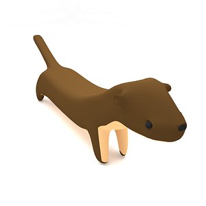 Cartoon Ferret 3D Models for Download | TurboSquid