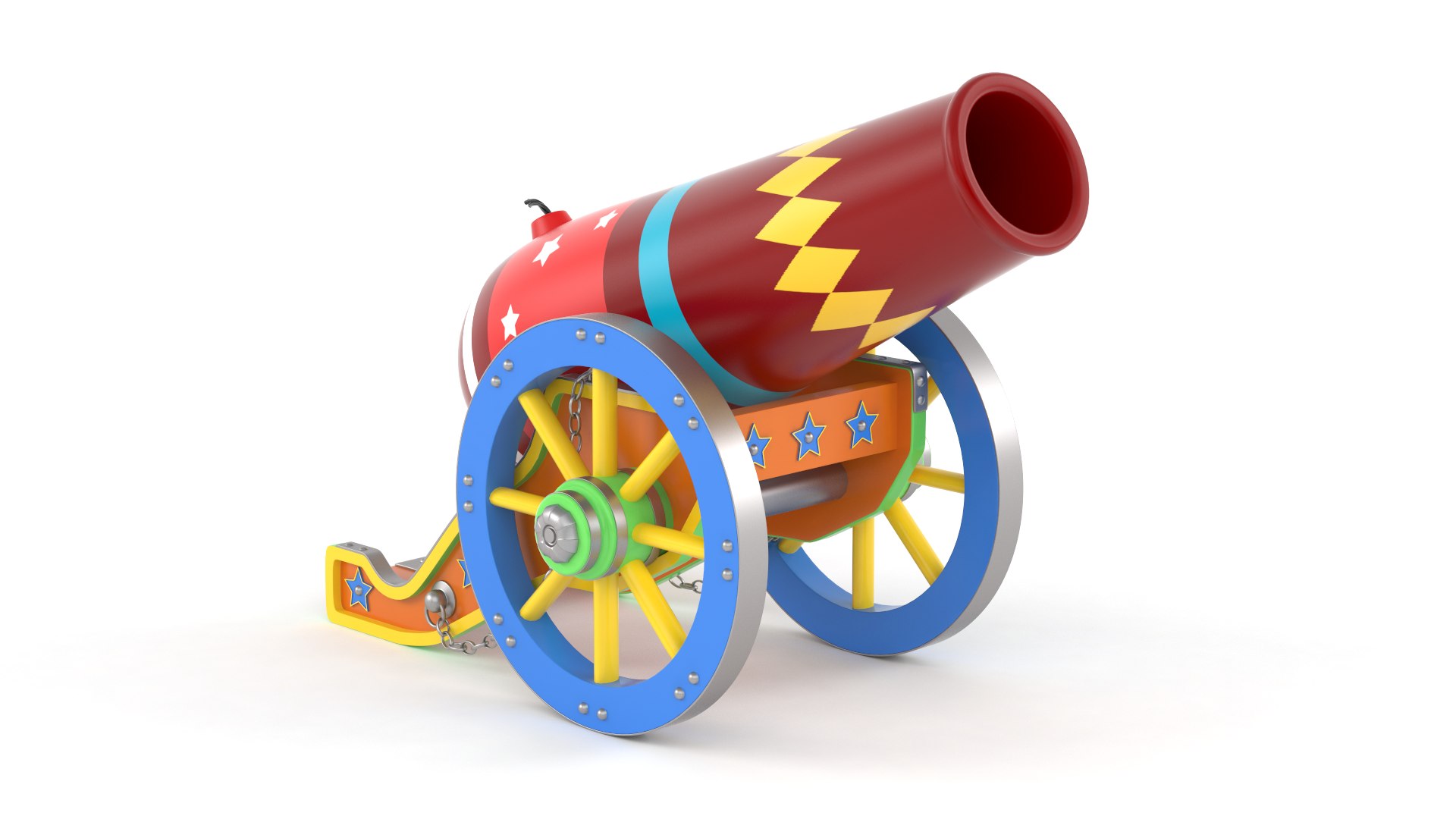 Circus Cannon 3D Model - TurboSquid 2255868