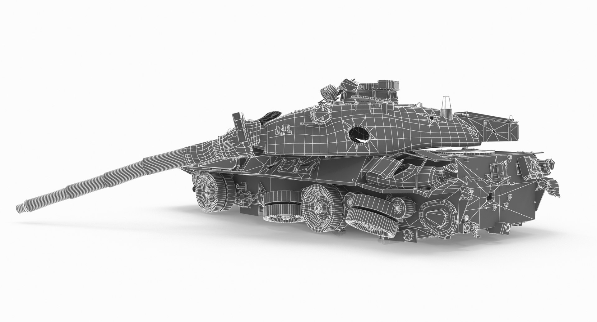 3D Tank Wreck Model - TurboSquid 1275762