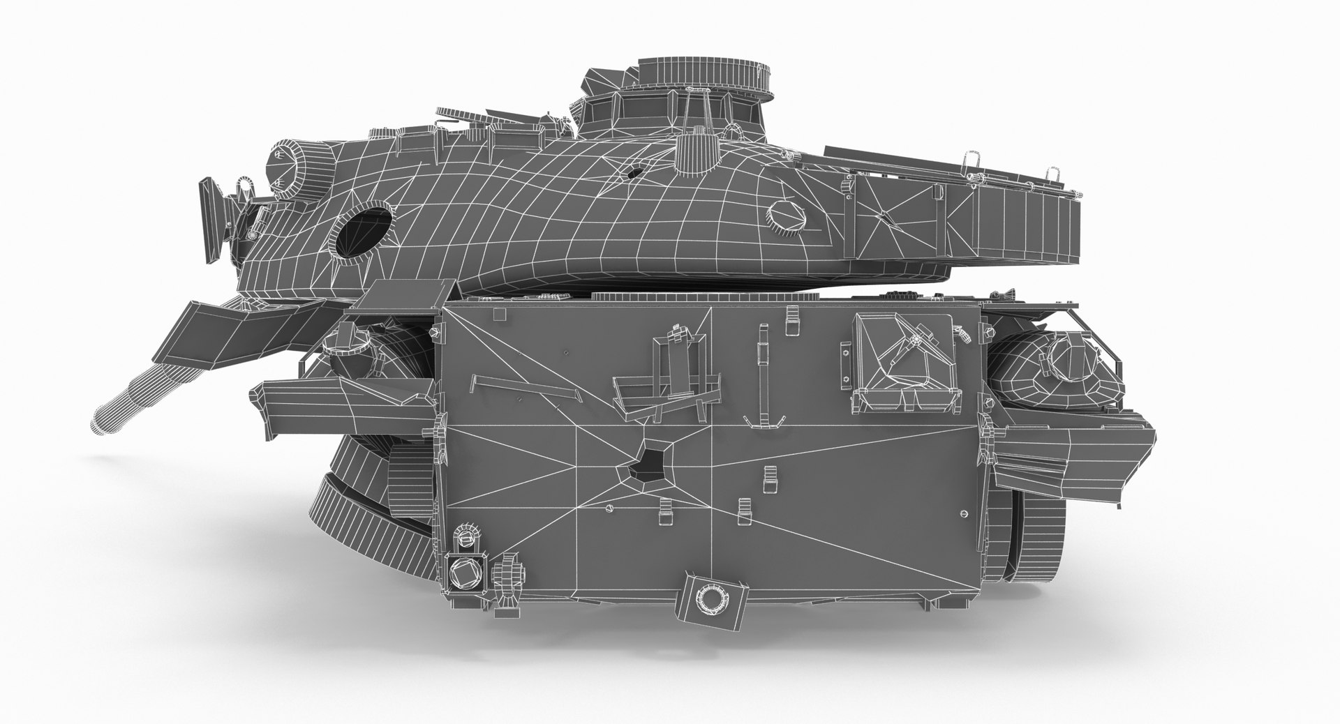3D Tank Wreck Model - TurboSquid 1275762