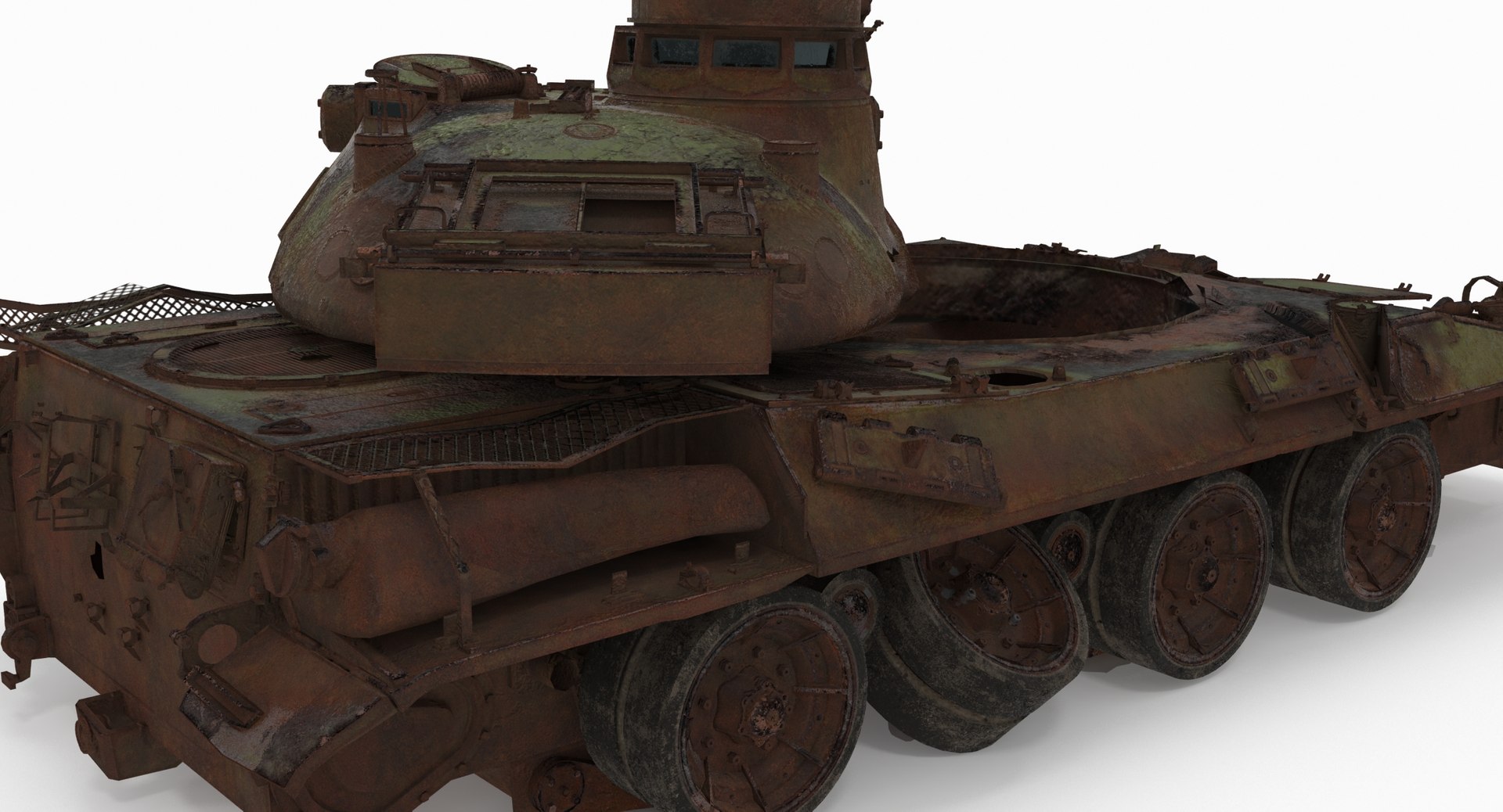 3D Tank Wreck Model - TurboSquid 1275762