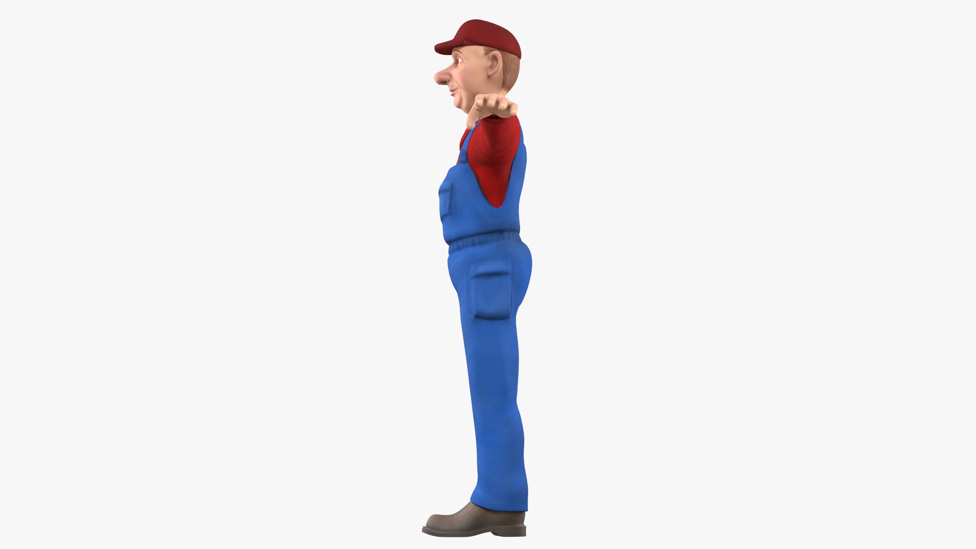 3D Cartoon Worker Model - TurboSquid 1915428