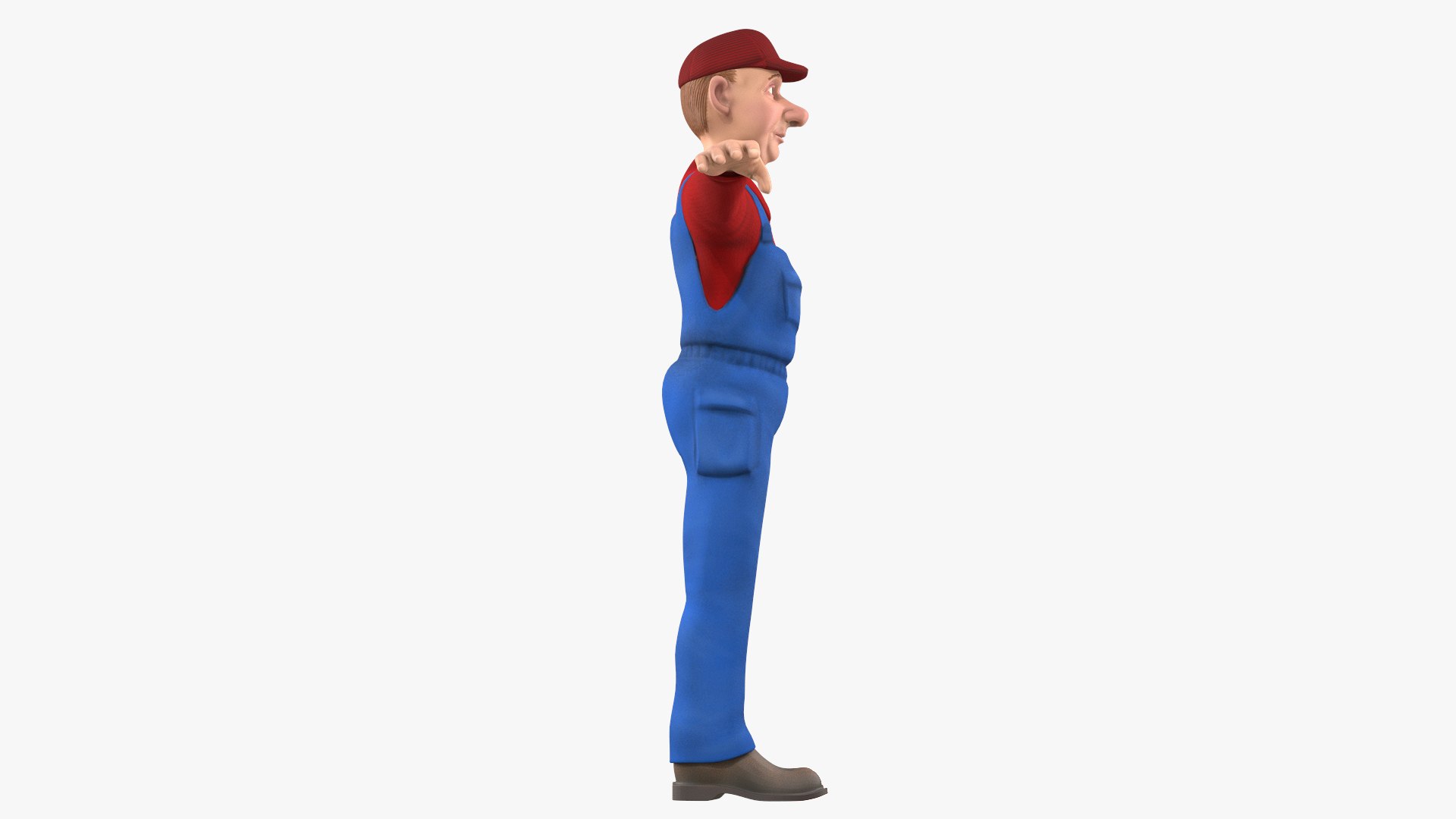 3D Cartoon Worker Model - TurboSquid 1915428
