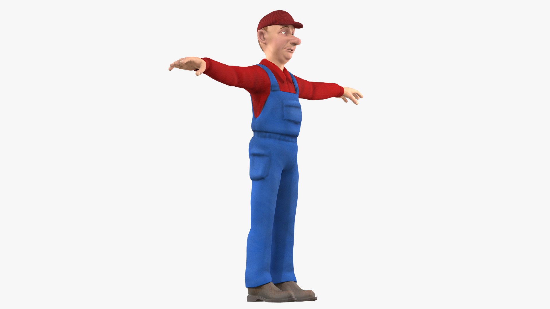 3D Cartoon Worker Model - TurboSquid 1915428