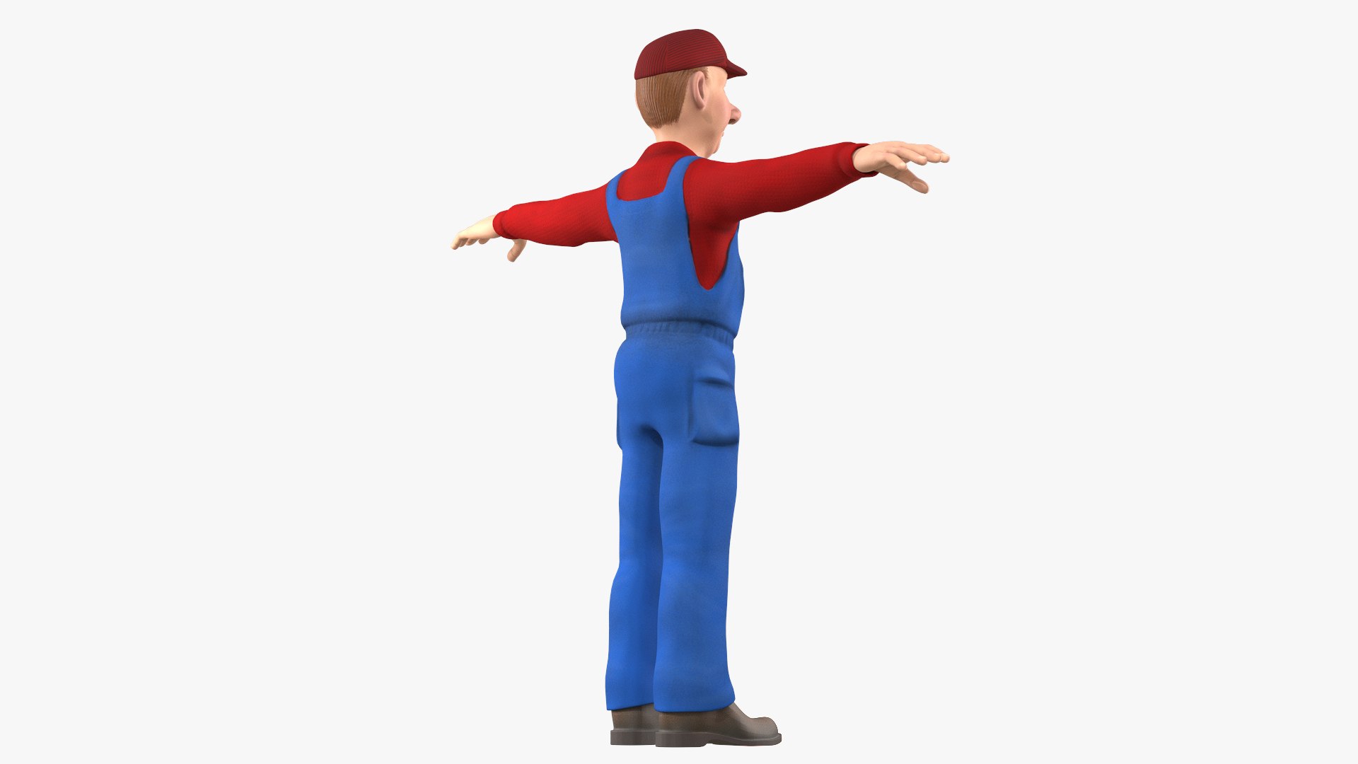 3D Cartoon Worker Model - TurboSquid 1915428