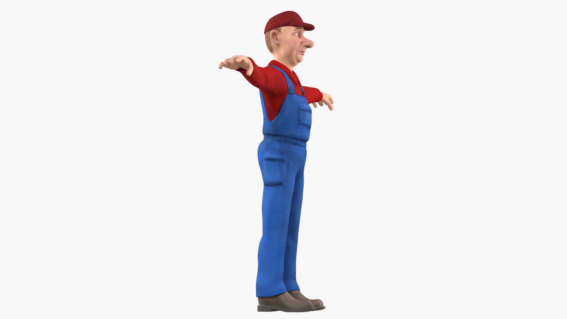 3D Cartoon Worker Model - TurboSquid 1915428