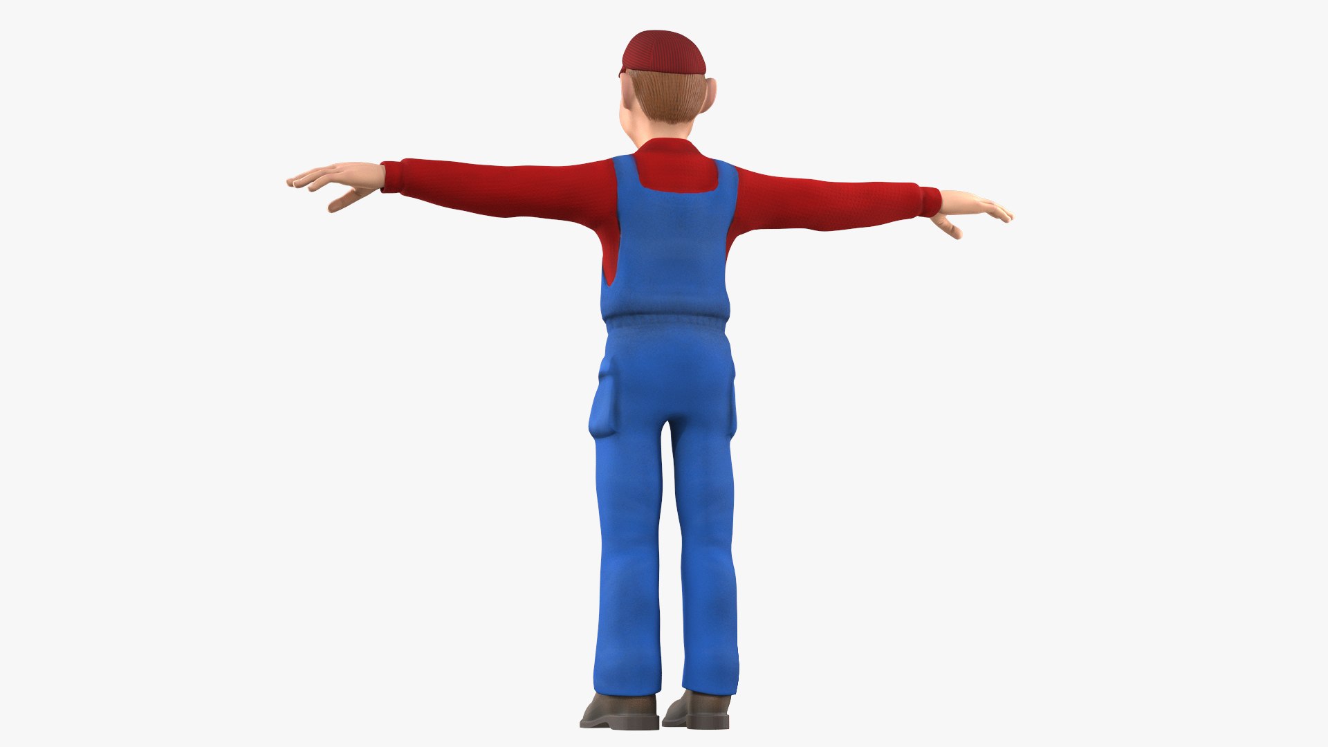 3D Cartoon Worker Model - TurboSquid 1915428