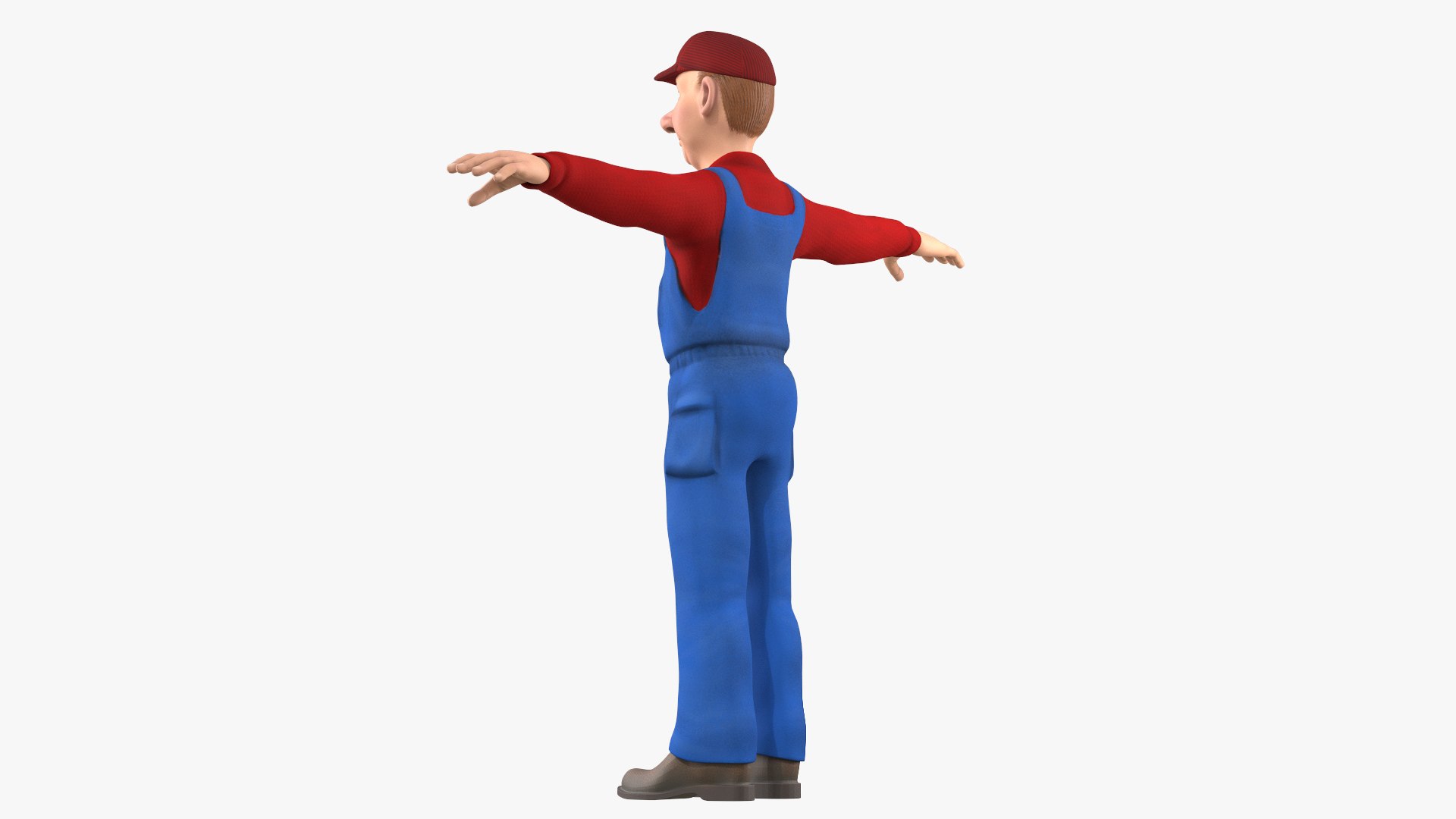 3D Cartoon Worker Model - TurboSquid 1915428