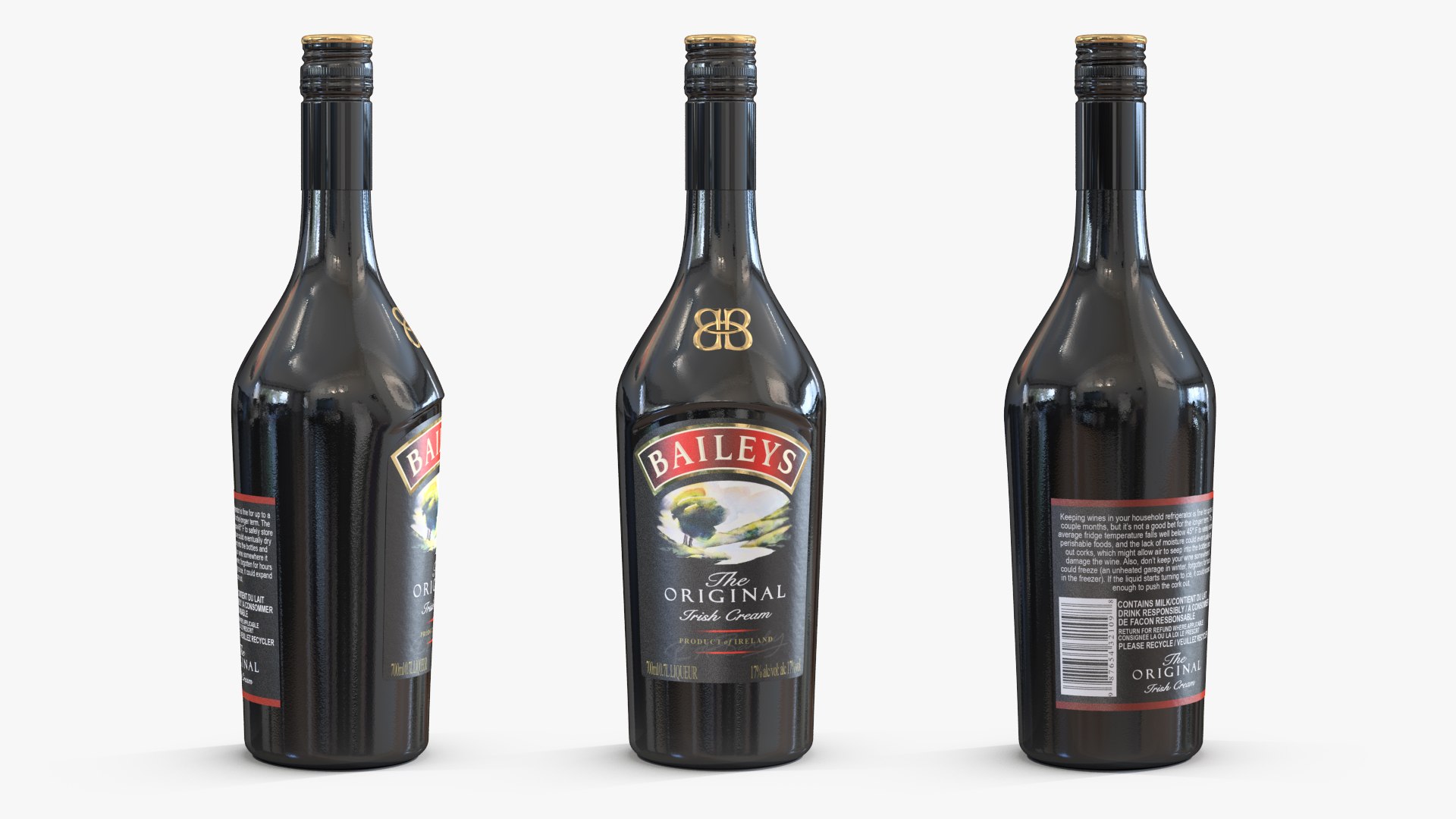 Baileys Original Irish Cream 3D Model - TurboSquid 1672611