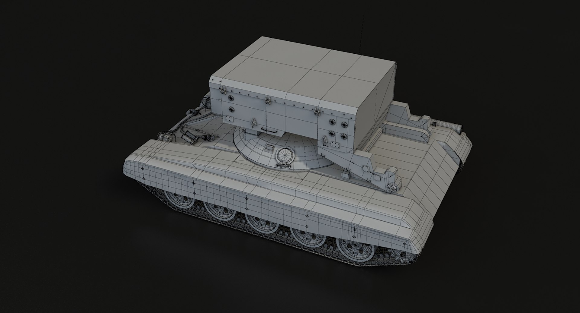 3d model tos-1 buratino rocket launcher