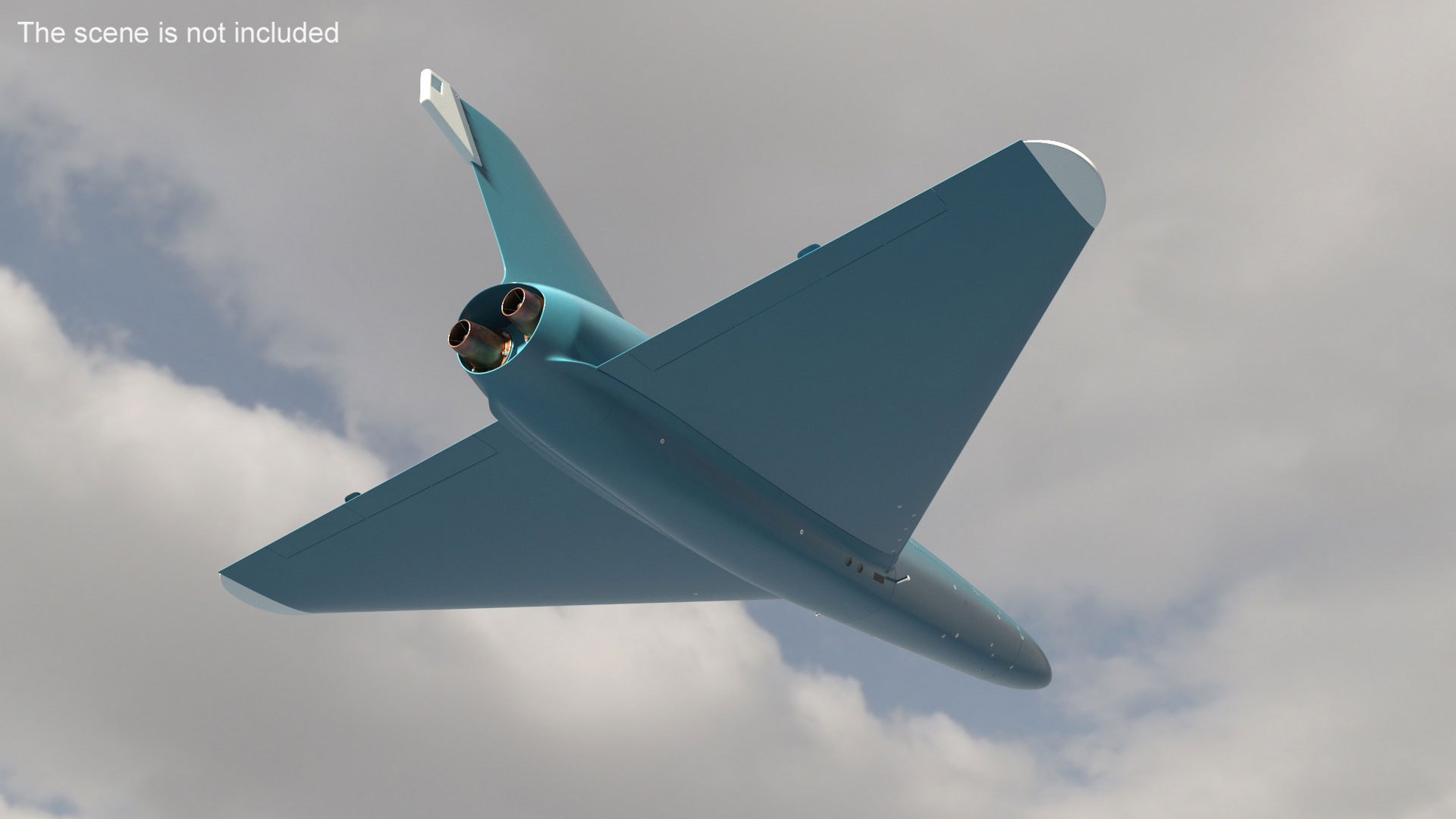 Unmanned Attack Drone Blue 3D Model - TurboSquid 2258993